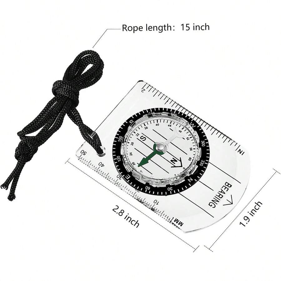 Directional Magnetic Compass Adjustable Tilt Map Compass Scout Compass ...