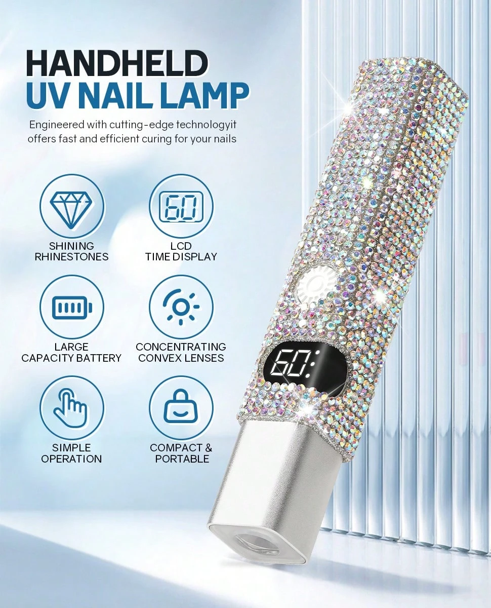 Handheld UV Light Mini Nail Light For Gel Nail Polish Portable LED Nail ...