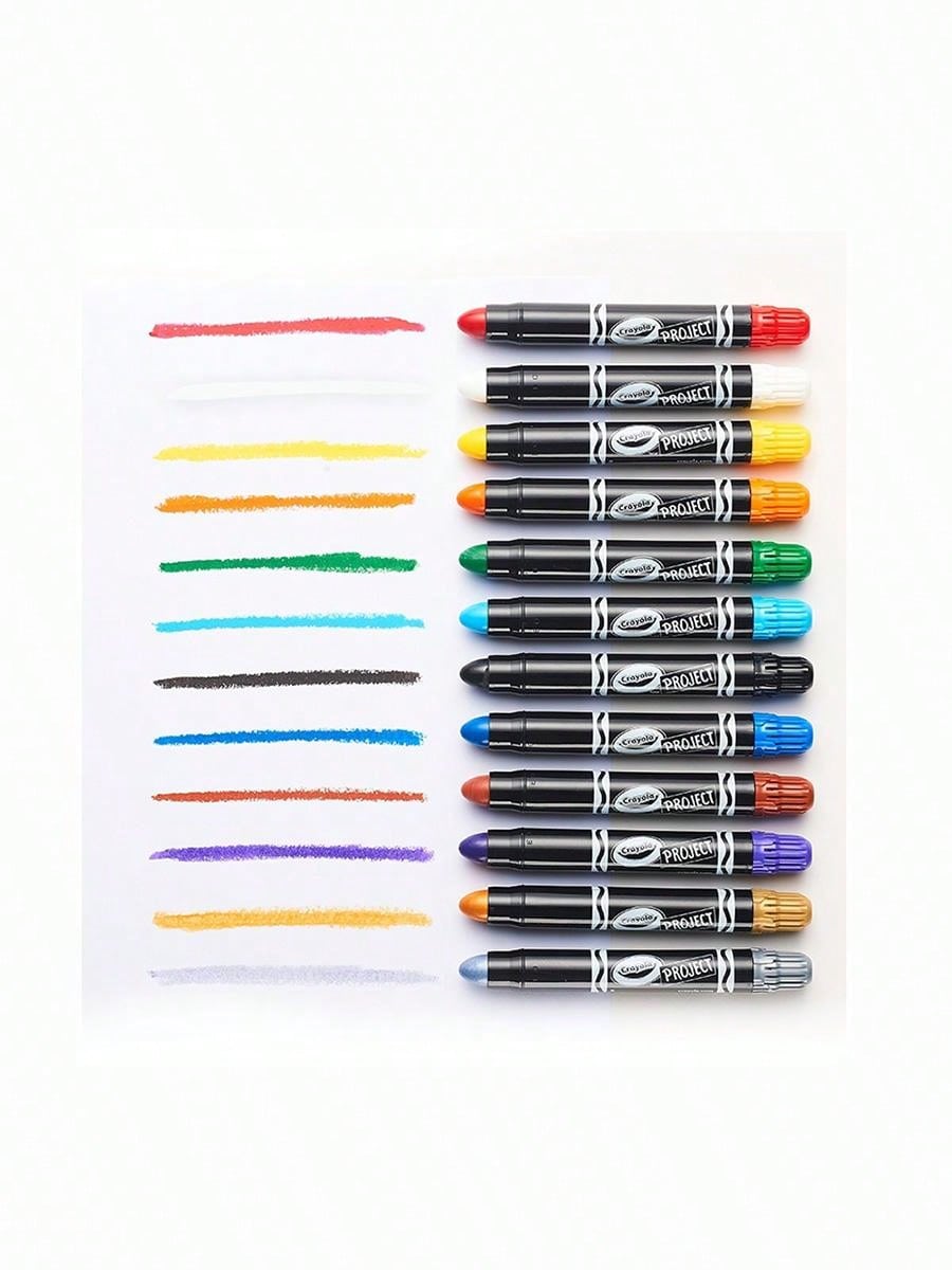 Crayola 12-Color Twistable Silky Crayons, Colored Crayon Painting Set ...