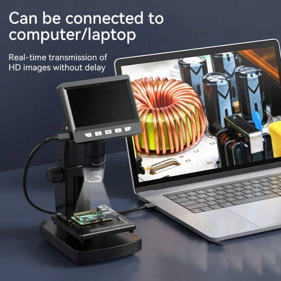 inskam 1000X Digital Microscope 8LED Real Shot Rendering Computer ...