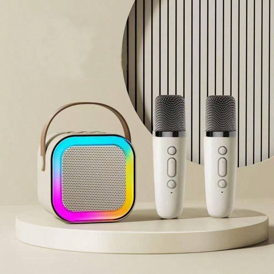 K12 Bluetooth Speaker Microphone Combo, Karaoke Microphone All-In-One Home Audio Bluetooth ...