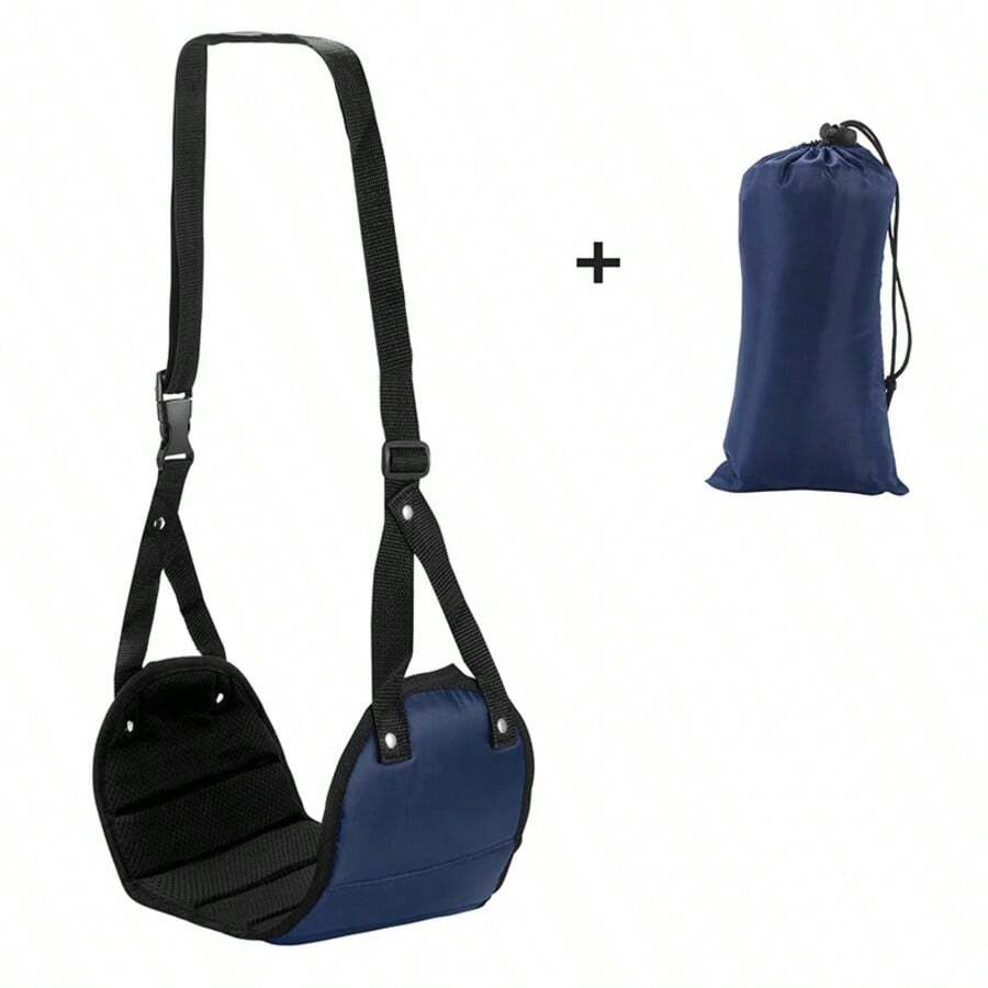 Portable Adjustable Footrest Hammock For Airplane Travel Long Flight ...