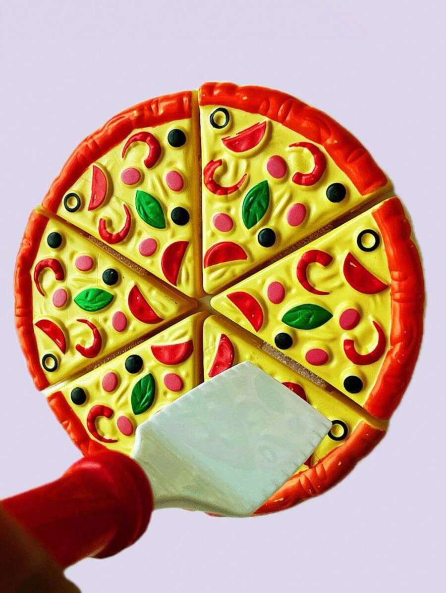 6 Pcs Small Pizza Kitchen Simulation Pizza Party Fast Food Play Food ...