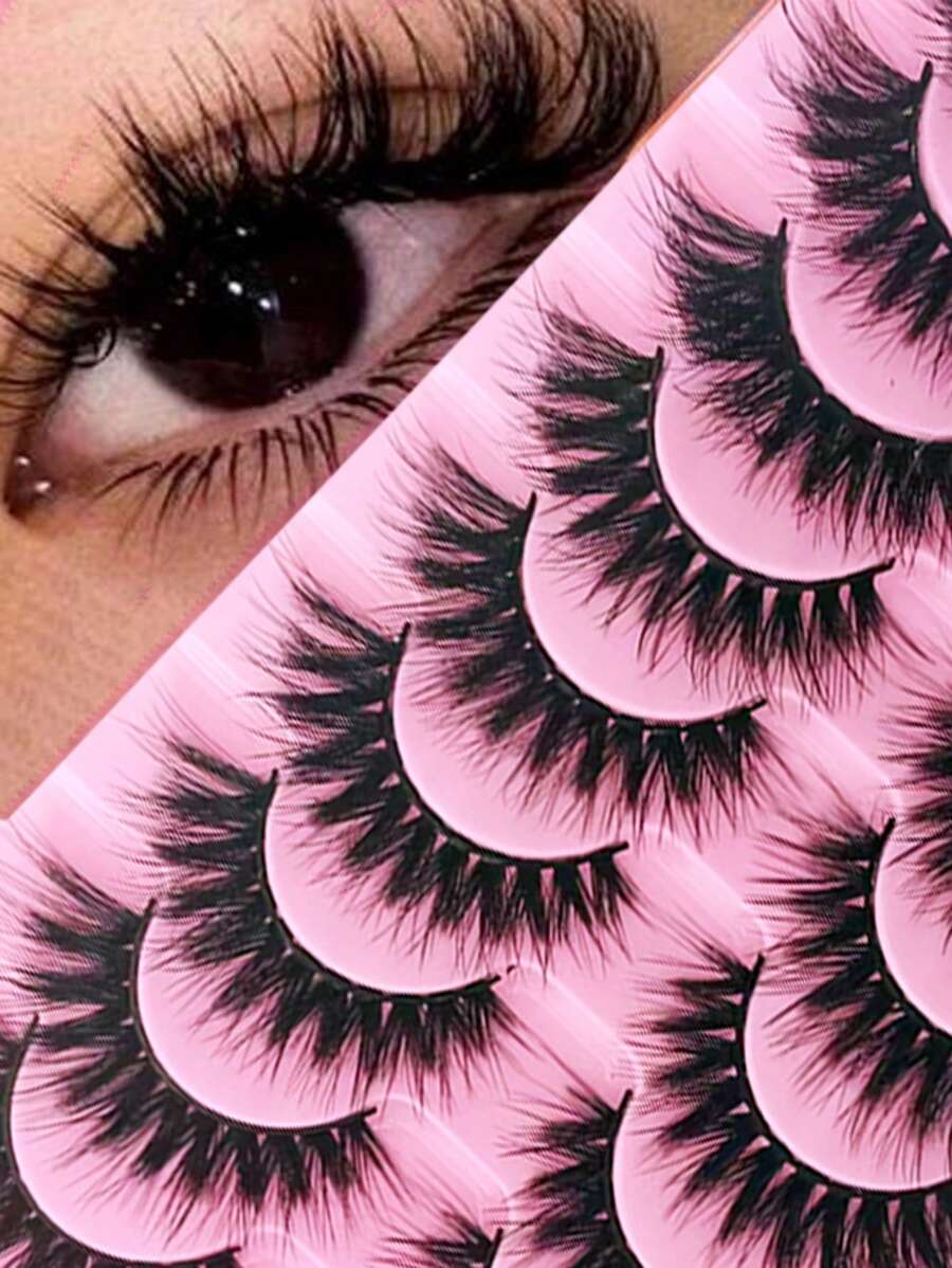 Large Demon Thick Fake Eyelashes, Exaggerated European-American Big Eye ...