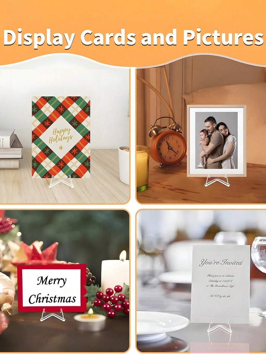 20Packs Card Display Stand Card Stand Trading Card Stand Mini Clear ...