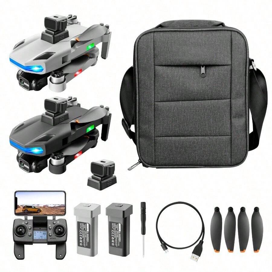 GPS Drone: 3-Axis Gimbal, Stable Flight, Dual WiFi Professional Aerial Photography, Brushless ...