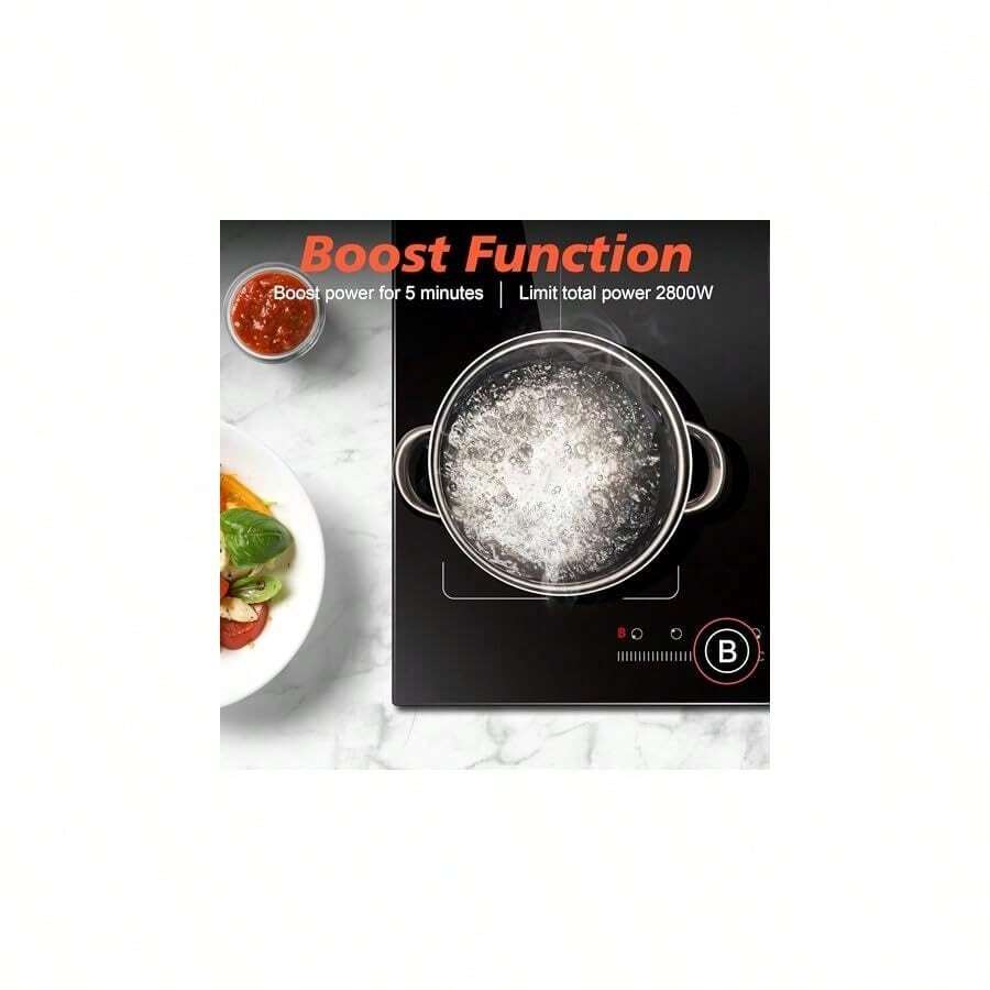 Plug-In Induction Hob 13 Amp 2800W 60cm Electric Hob Flex Zone Touch ...