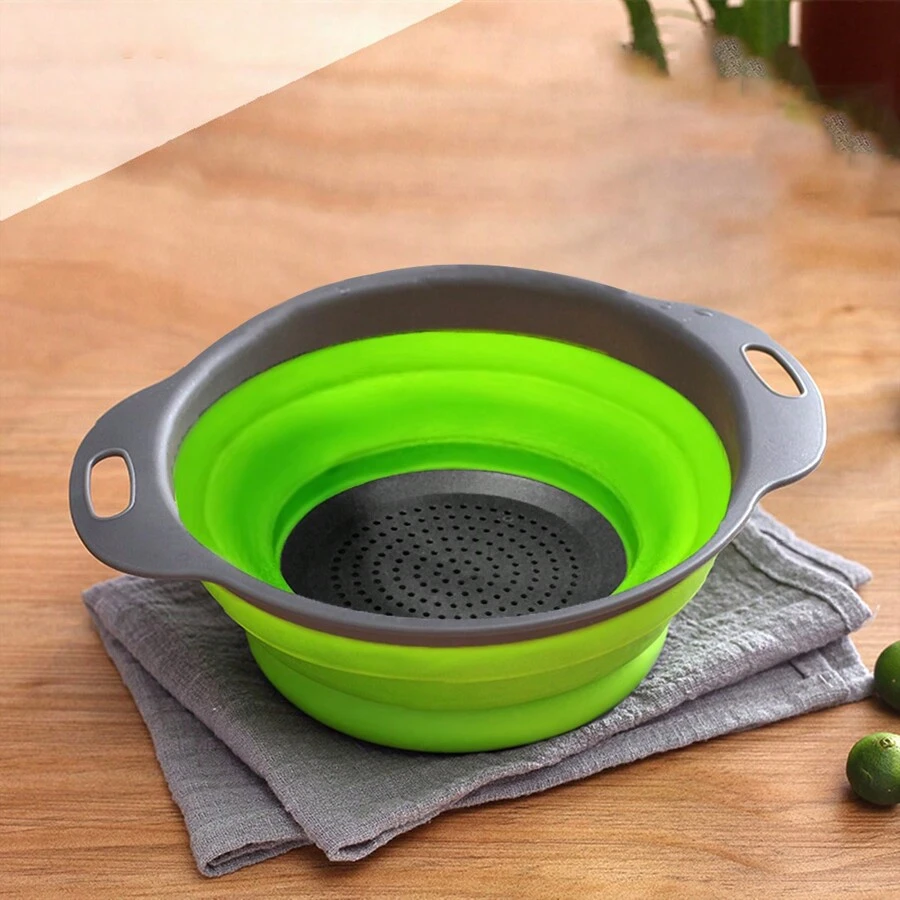 Passoires de cuisine - Passoires en silicone pliables pour un rangement ...