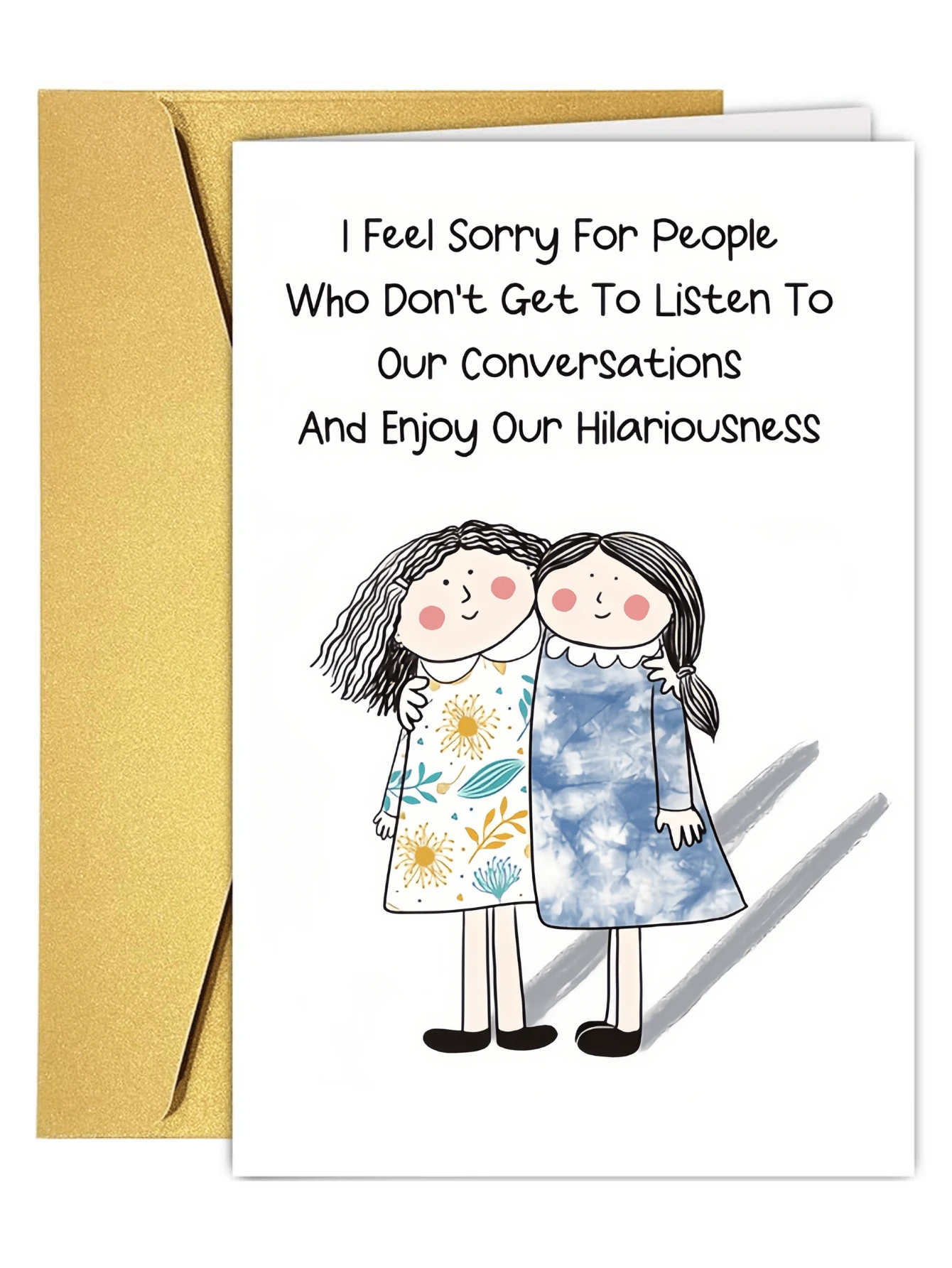 2pcs A4 Greeting Card For Best Friends Sister Greeting Cards | Birthday ...