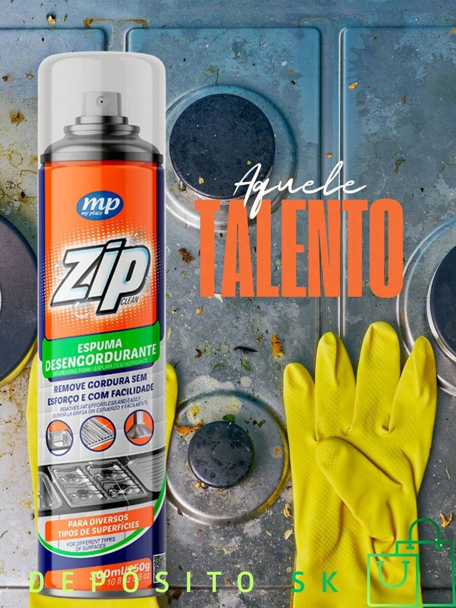 Zip Clean Degreasing Foam Spray 300ml My Place Stove Hood Air Fryer ...