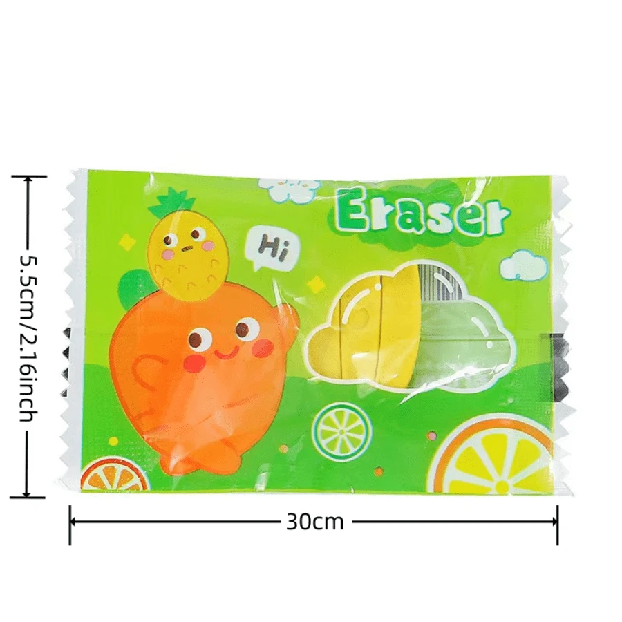 Surprise Candy Erasers Blind Bag - Fun 3D Mini Pencil Top Erasers For ...