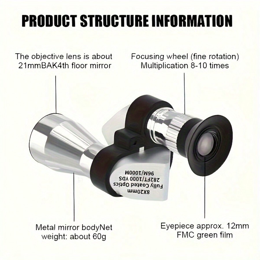 Mini Pocket Telescope, Outdoor Portable Telescope, Monocular Corner ...