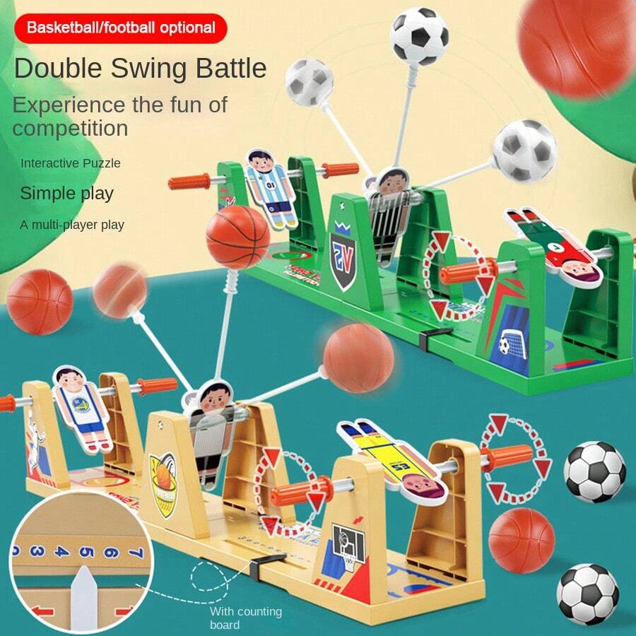 Double Swing Soccer And Basketball Simulation Toys, DIY Assembly ...