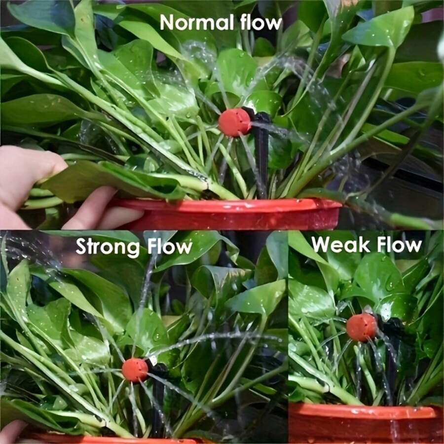 Drip Irrigation Kit With Distribution Tubing And Adjustable Sprinkler ...