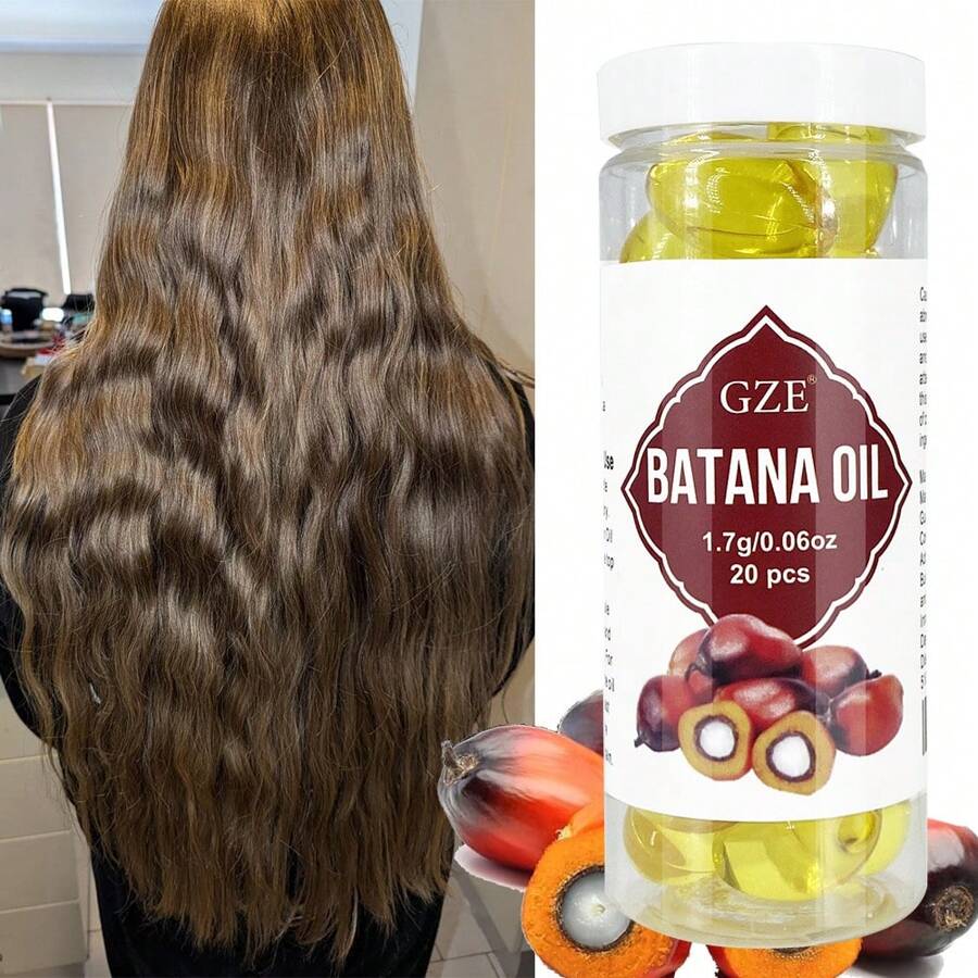 GZE Hair Batana Oil Capsule - Natural Cold Pressed & Unrefined Oil For ...