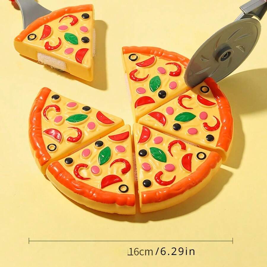 6 Pcs Small Pizza Kitchen Simulation Pizza Party Fast Food Play Food ...