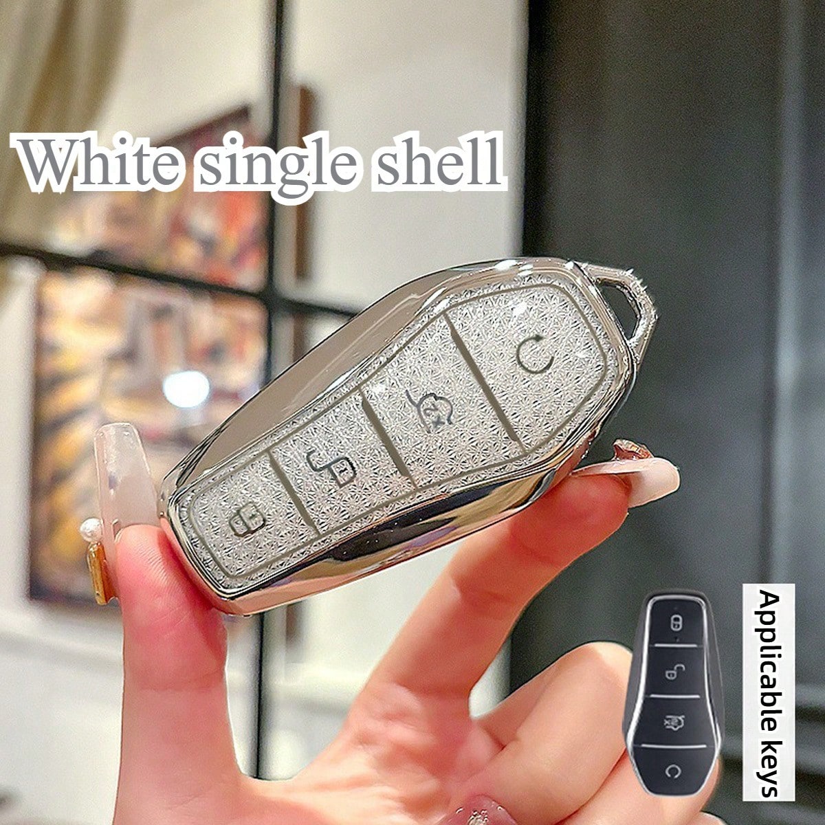 Funda protectora de TPU linda para llave de auto, compatible con BYD Song Plus ATTO 3 Dolphin ...