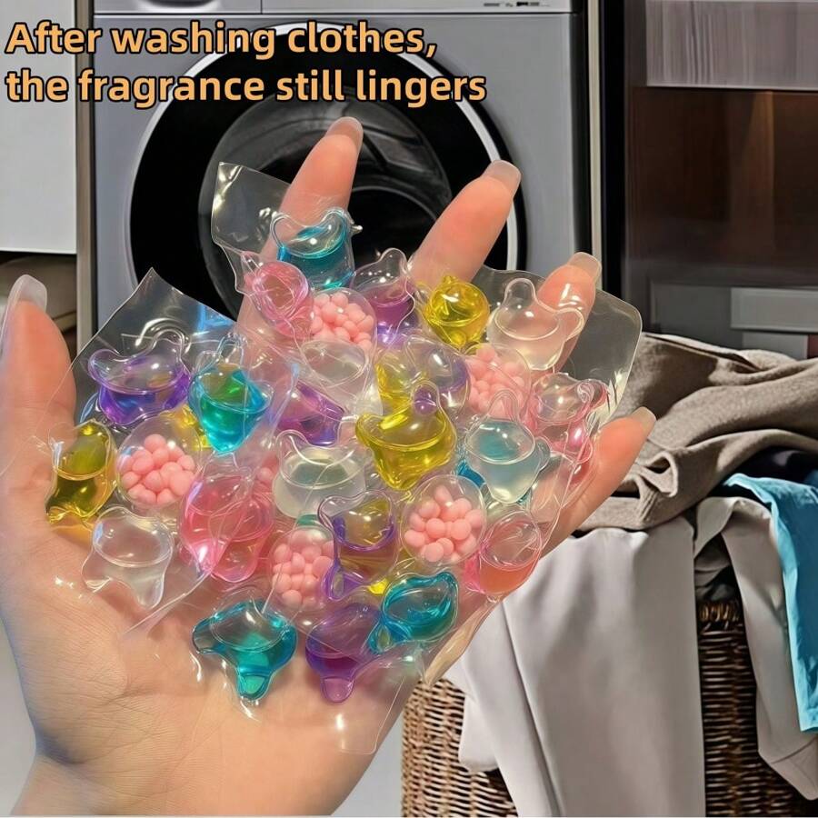 120g/240g/360g, 6-In-1 Scented Laundry Detergent Pearls With Bear ...