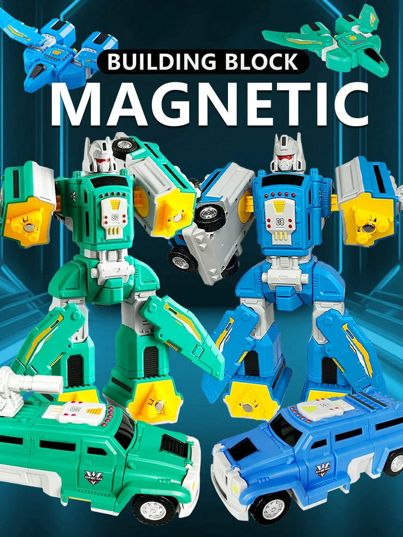 1pc Creative Assembly Transformer Robot Car Airplane Disassembly ...