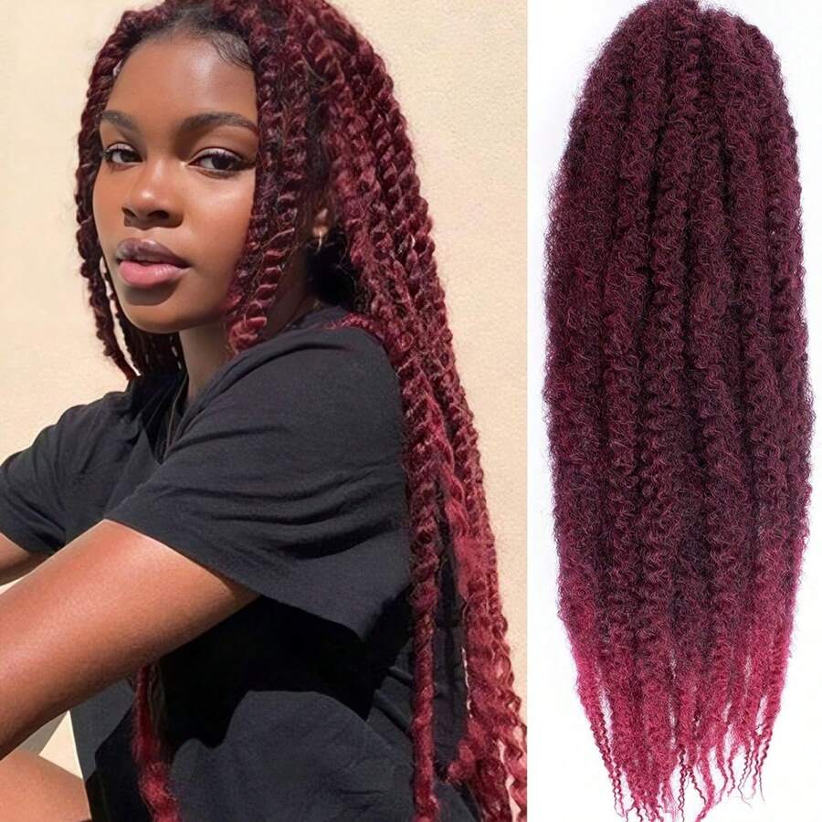 1 paquete de cabello trenzado de crochet de Marley de 18 pulgadas, pelo ...
