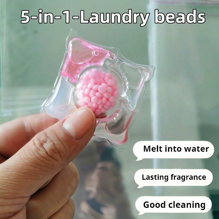 100g/200g/300g/500g 5-In-1 Laundry Pearls, Long Lasting Fragrance, Aromatic Laundry Detergent ...
