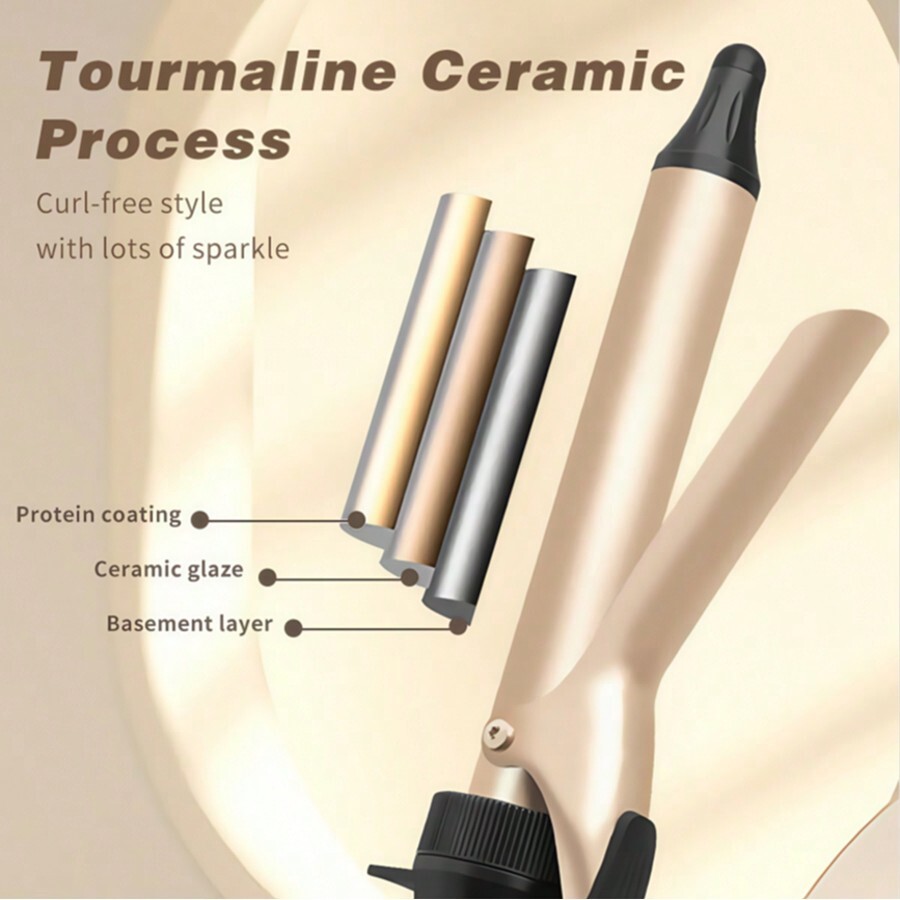 Head Changing Three In One Curling Iron Set, Electric Curling Iron ...