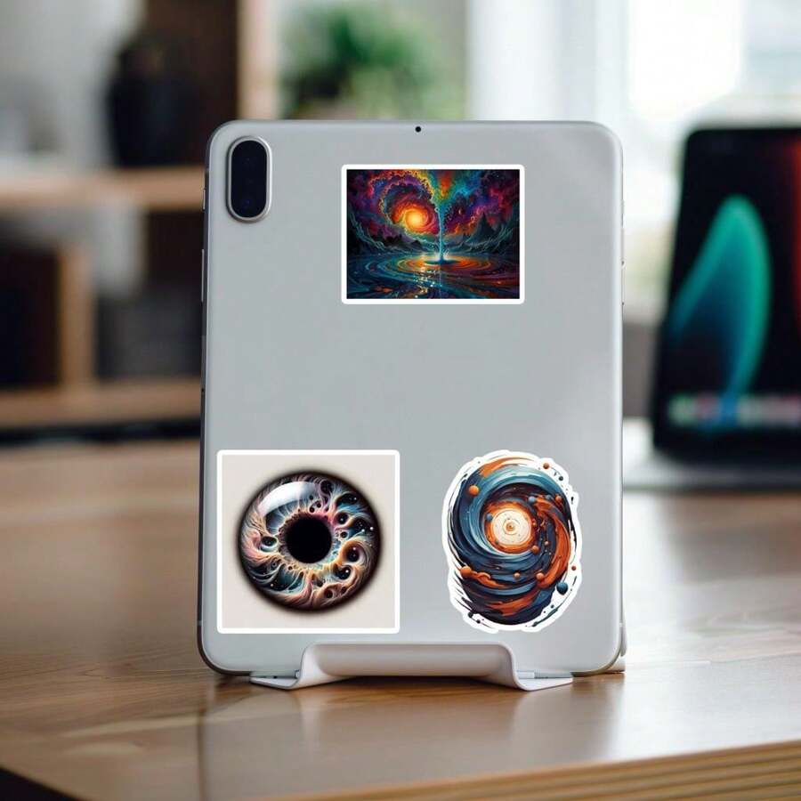 56pcs Cosmic Vortex Pvc Graffiti Waterproof Sticker Packs For Phone ...