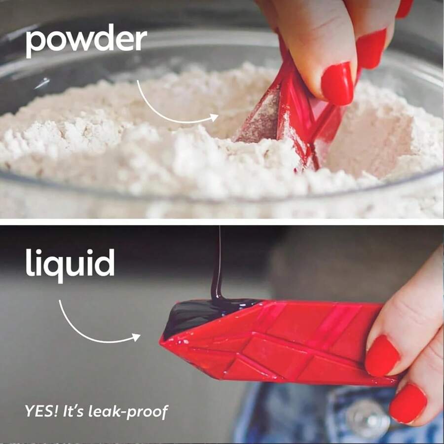 Polygons 3-In-1 Flat Measuring Spoon,3 Different Sizes, Polygons ...