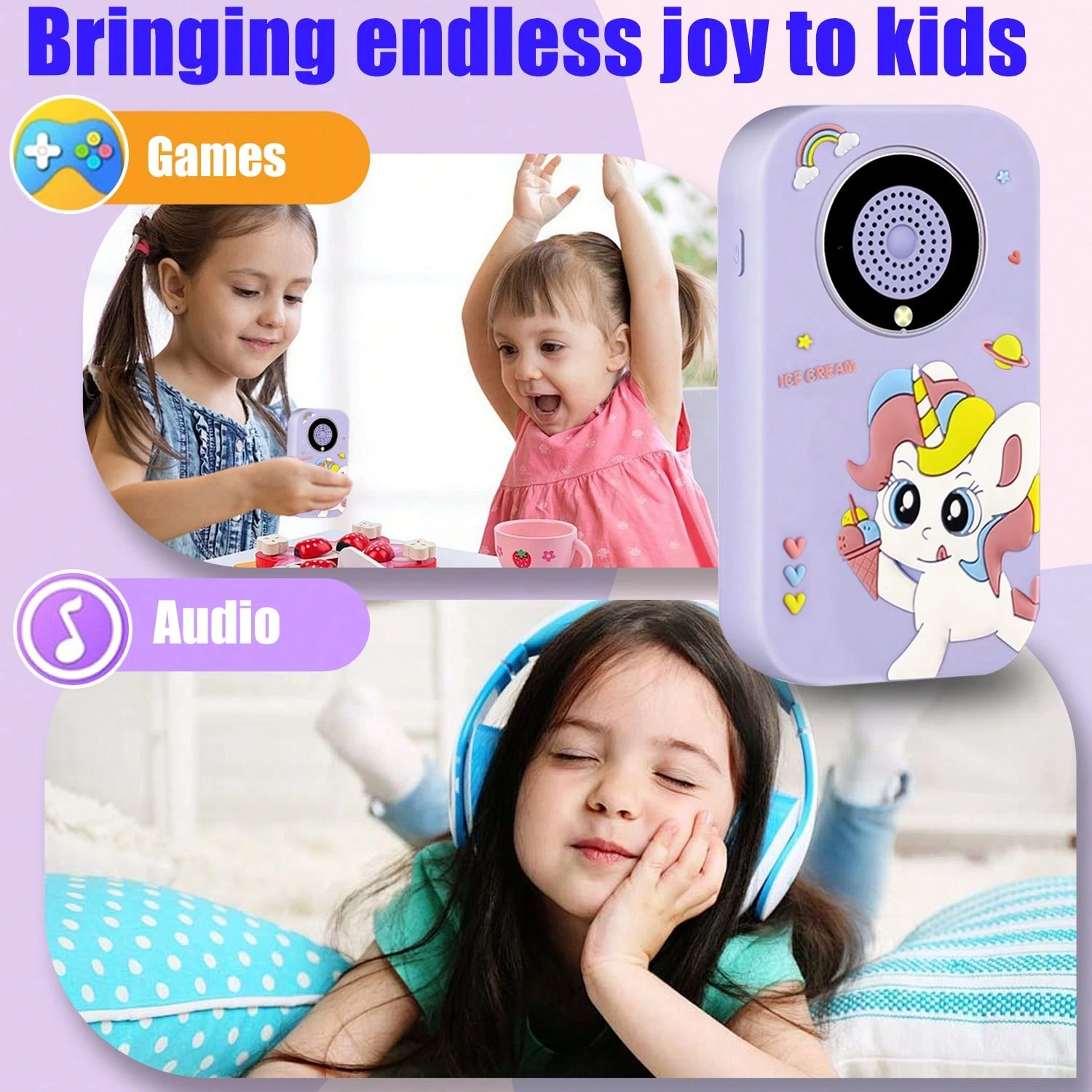 Kids Smart Phone For Girls, Unicorns Gifts For Girls Toys 6-10 Years ...