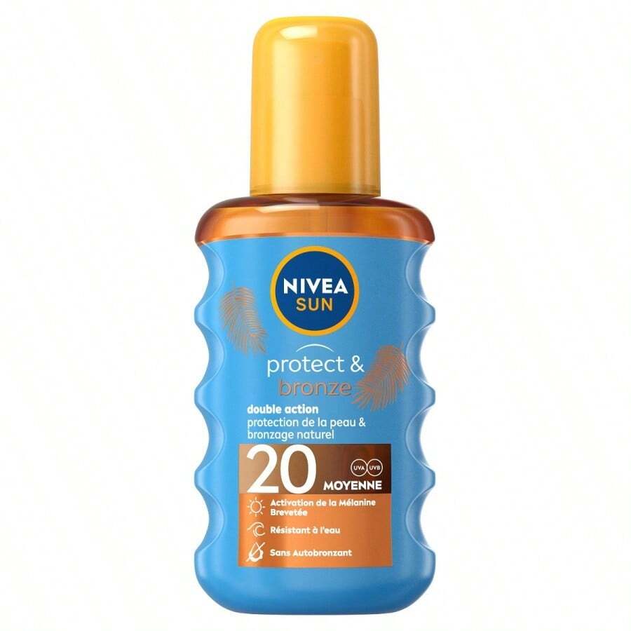Nivea Sun Protect & Bronze Tanning Activator Oil Spray SPF 20 (1 X 200 ...