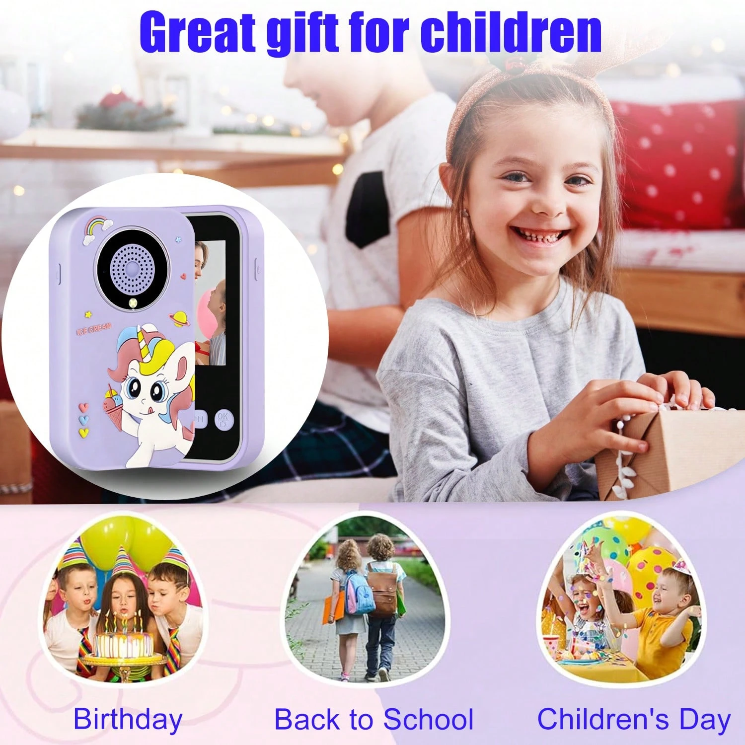 Kids Smart Phone For Girls, Unicorns Gifts For Girls Toys 6-10 Years ...