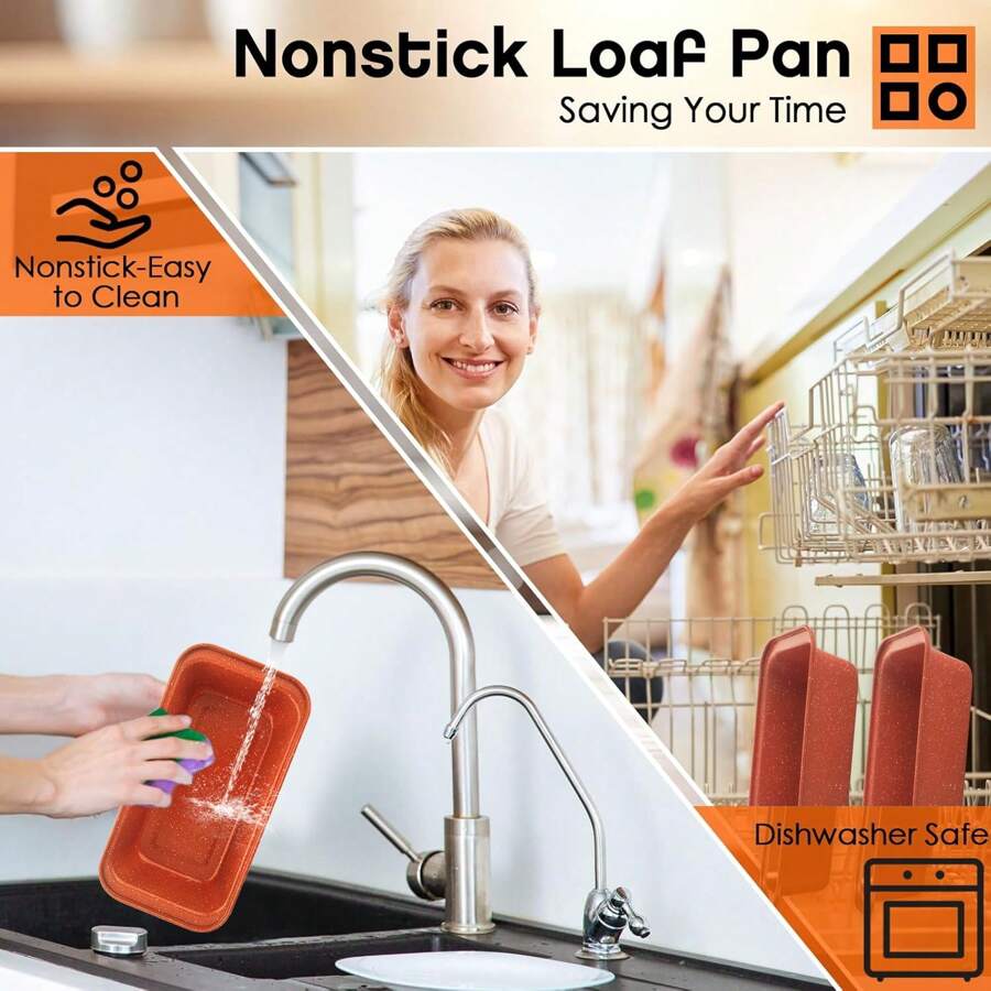 Conjunto de 10 Formas de Pão Antiaderentes de 5 Polegadas, 2 Peças de ...