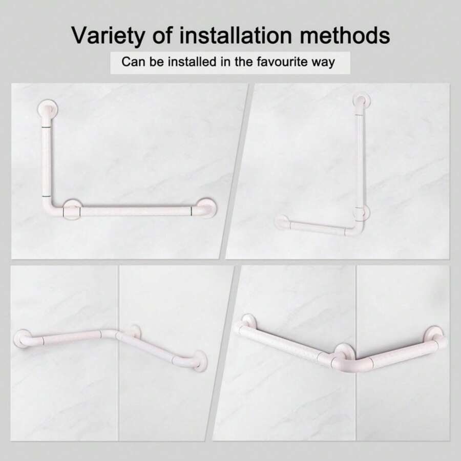 Stylish ABS Stainless Steel L Shaped Handrail, Bathroom Mobility Aid ...