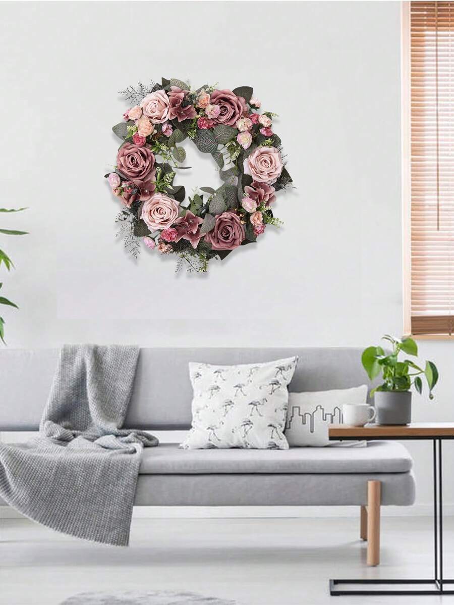 Artificial Rose Spring Door Wreaths For Front Door, Home Decor ...