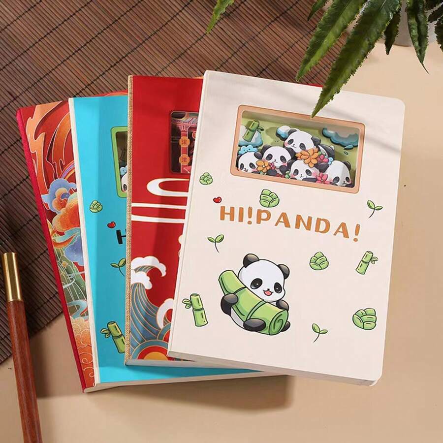 1pc 3D Hollow Paper Cut Notebook, Creative Stationery Memo Pad, A5 Size ...