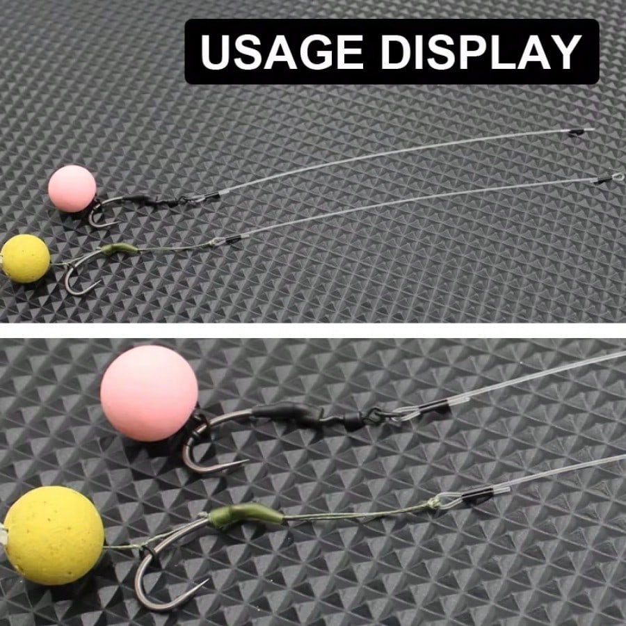 Ligne de pêche à la carpe, hameçon Crimped Booms Section pour la mise ...
