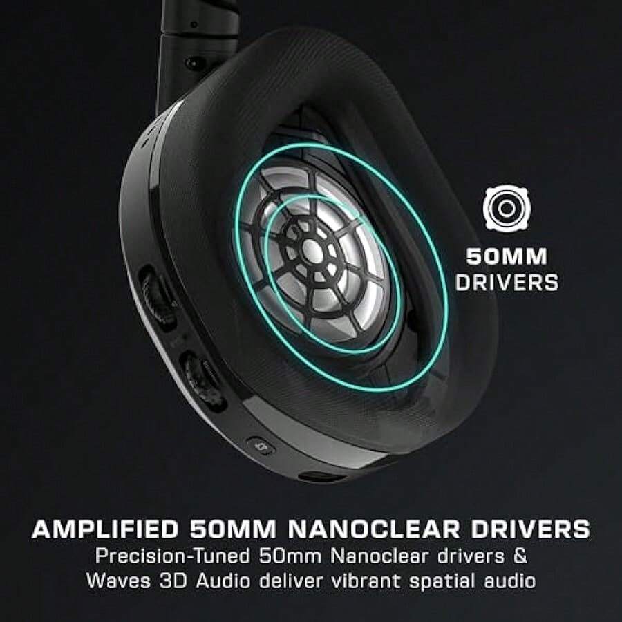 Turtle Beach Wireless Gaming Headset Stealth 600 Black 80 Battery 50mm ...