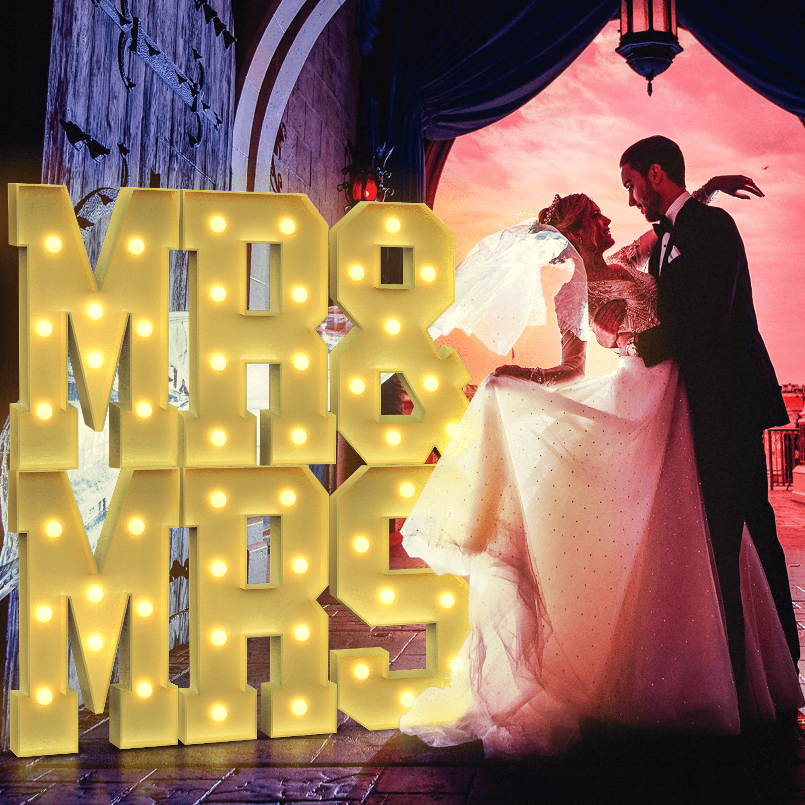 Marquee Light Up Letters, 3FT Marquee Letters Mosaic Light Up Letters ...