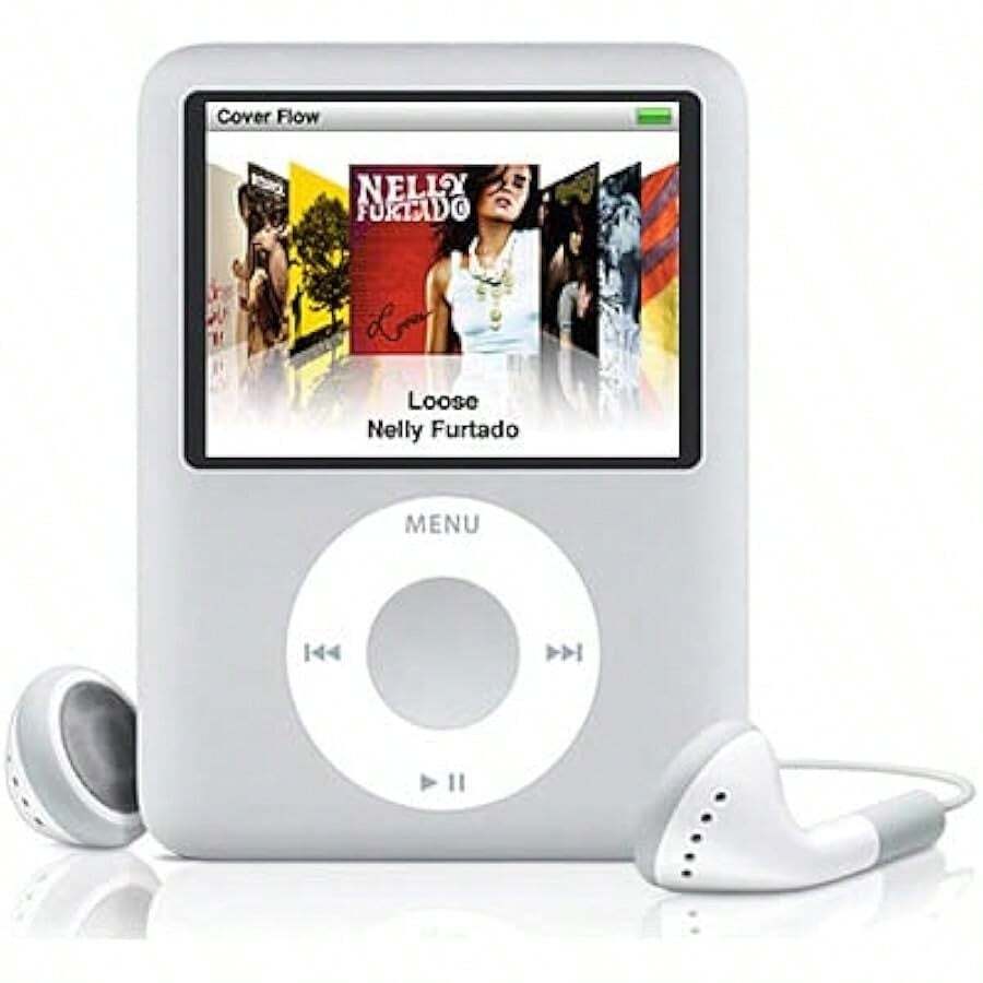Apple IPod Nano 8GB 3rd Gen Silver Compatible MP3 MP4 Player Renewed ...