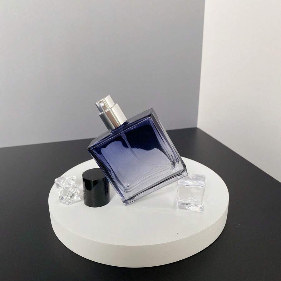 1PC 1.69OZ High-End Perfume Bottle Gradient Color Flat Square Perfume ...