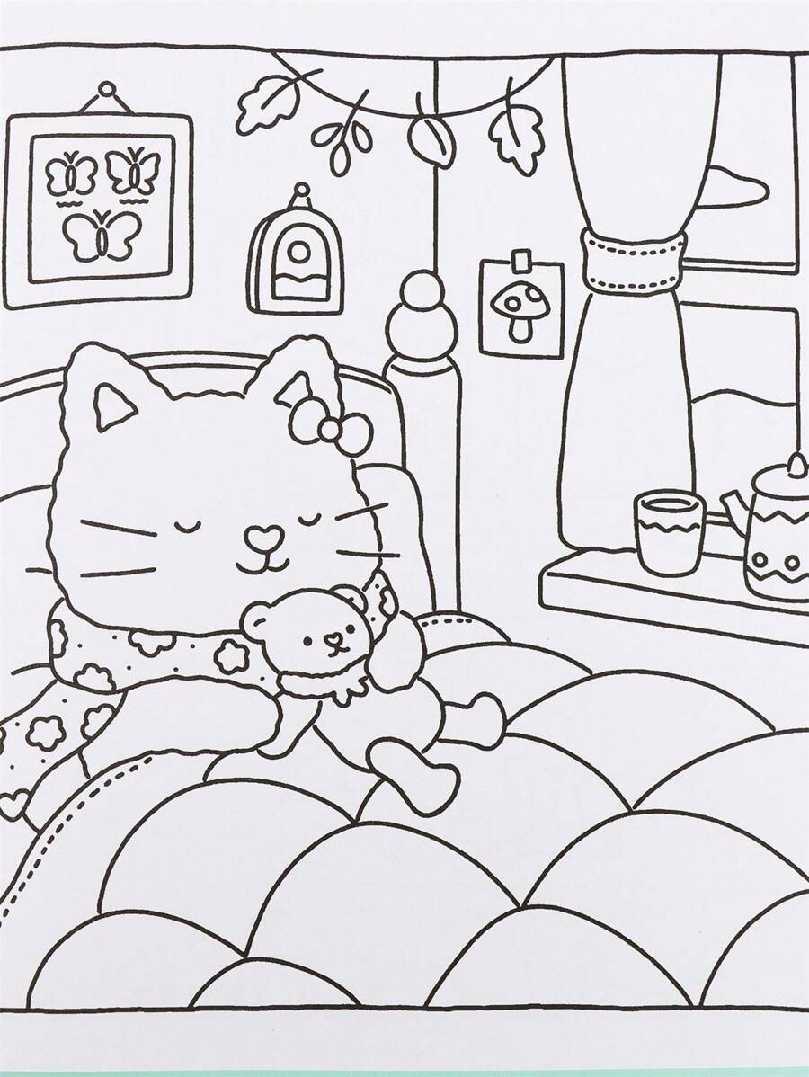 Fuzzy Hygge: Livro de Colorir Fofo e Aconchegante para Adultos e ...