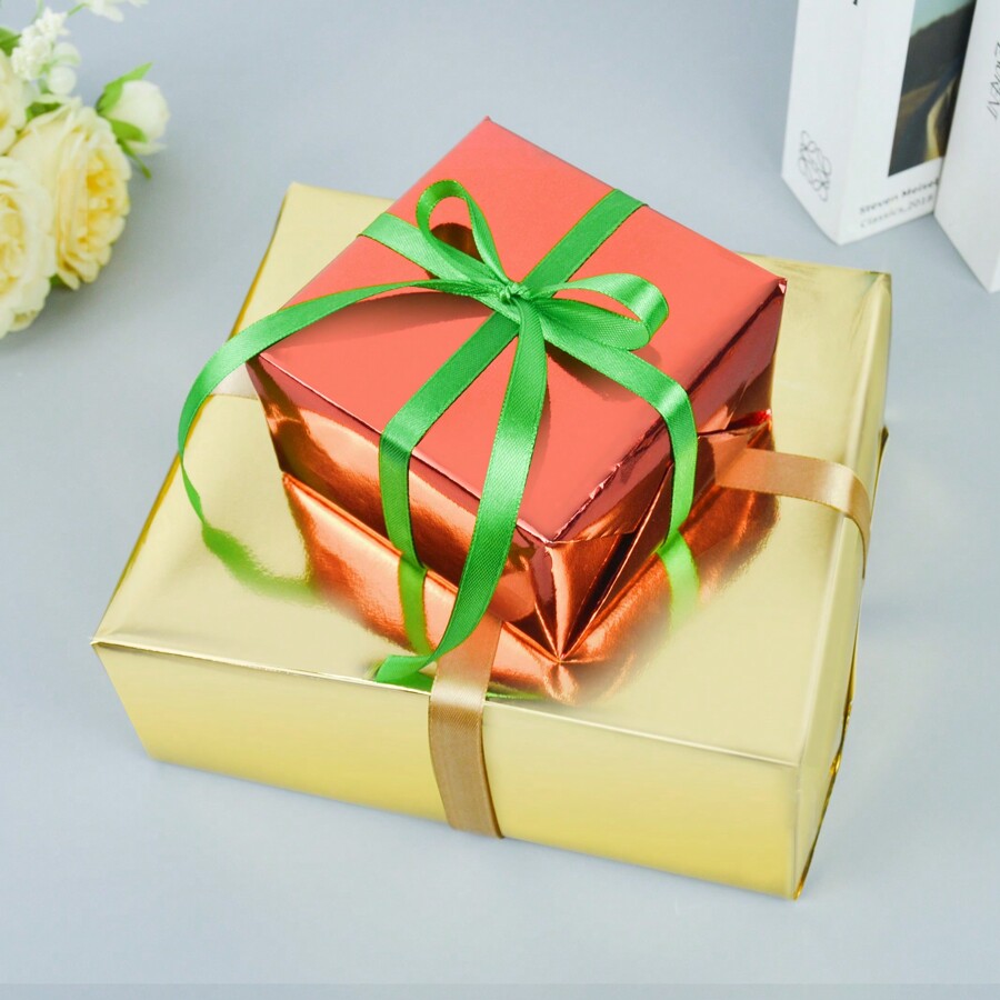 Classic Shiny Solid Color Gift Wrapping Paper, Gift Wrapping Supplies ...