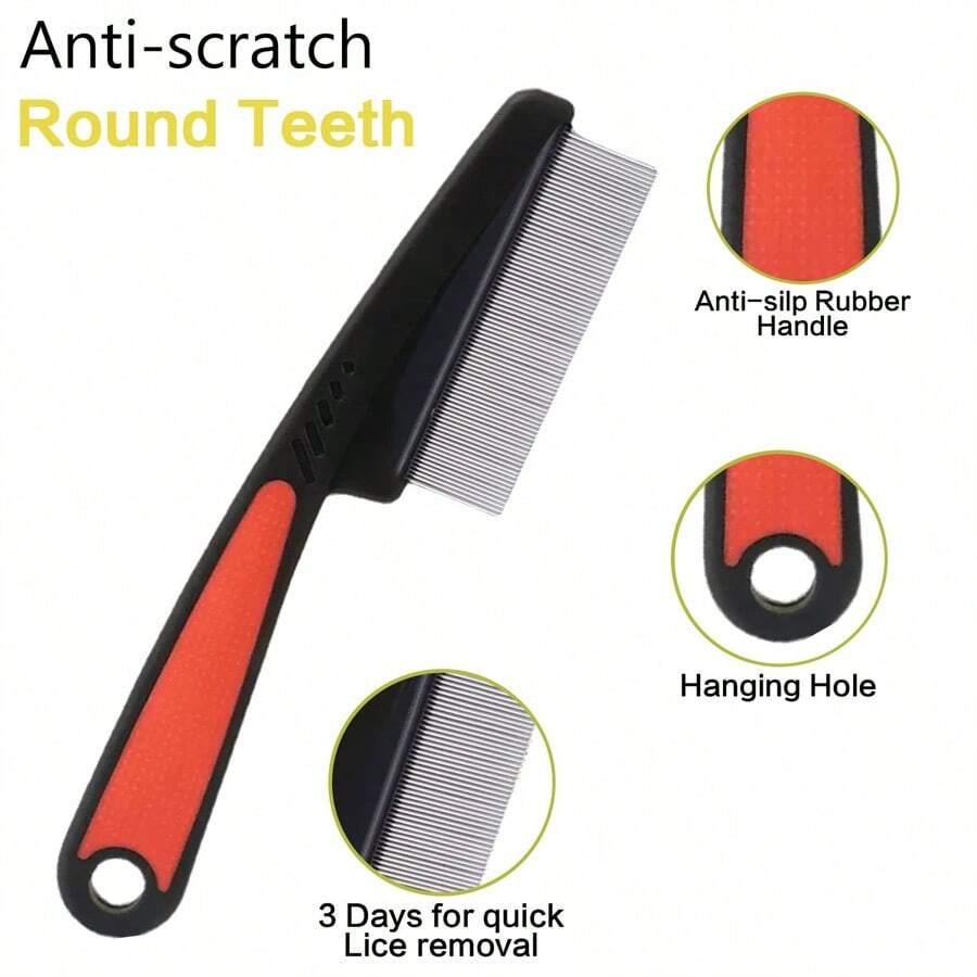 1/3pcs Fine-Tooth Lice Comb For Adults, Helps Remove Lice And Dandruff ...