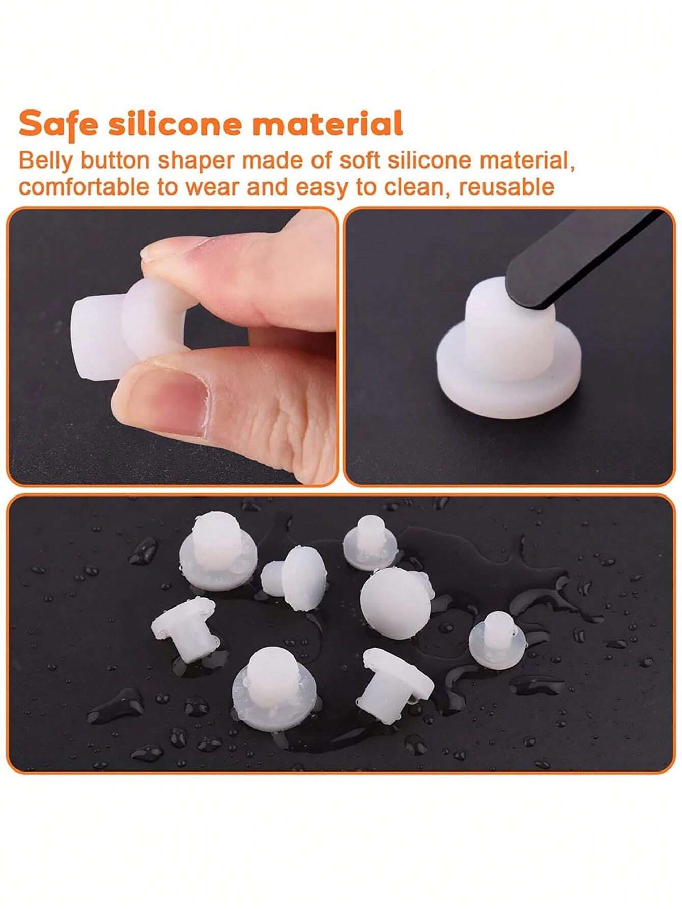 1PC Silicone Belly Button Plug Navel Haper Plug Belly Button Trainer ...