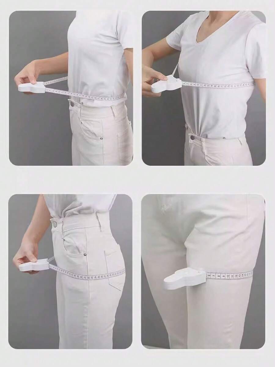 1pc Retractable Ruler Measure Waist Chest Arm Leg Size, 3-Dimensional ...