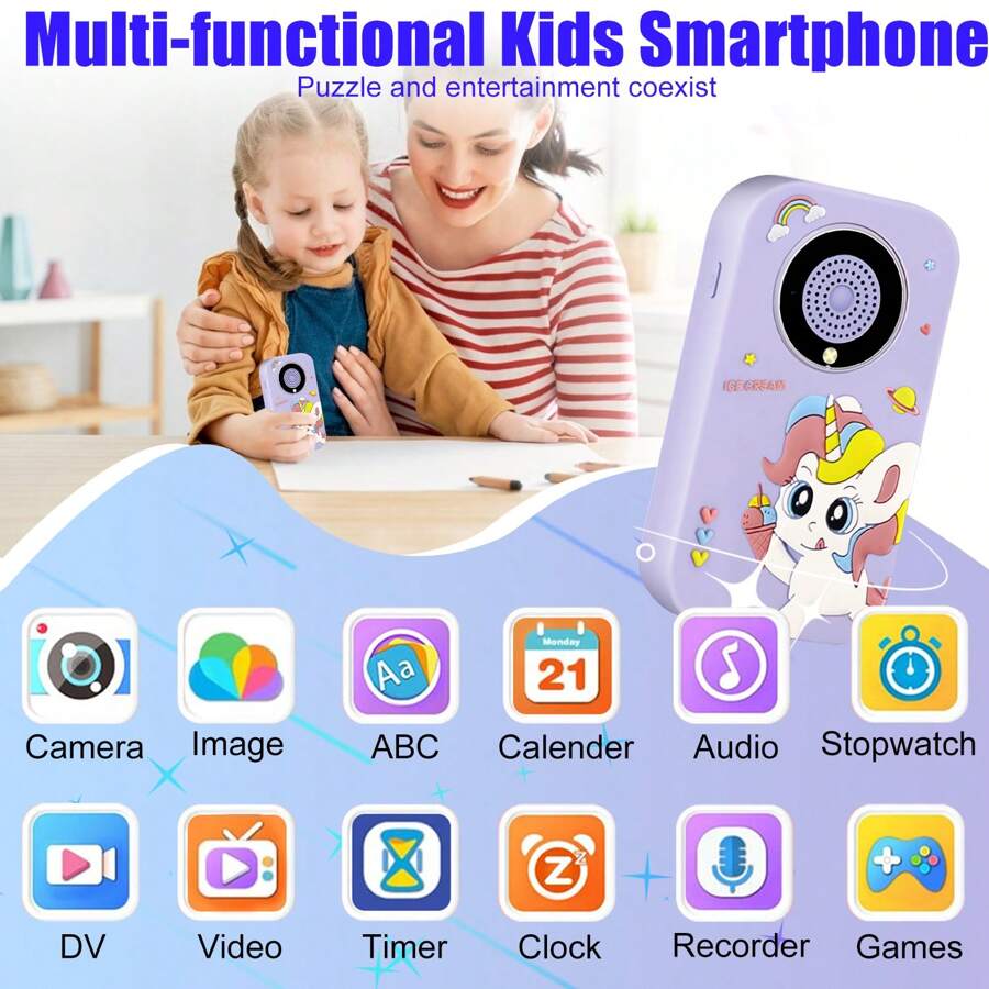 Kids Smart Phone For Girls, Unicorns Gifts For Girls Toys 6-10 Years ...