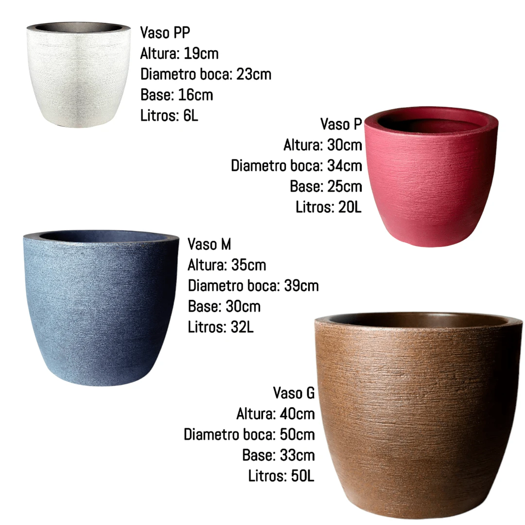 Kit With 2 Sandblasted PP And P Cone Pots - Set Of Pots With 6L And 20L ...