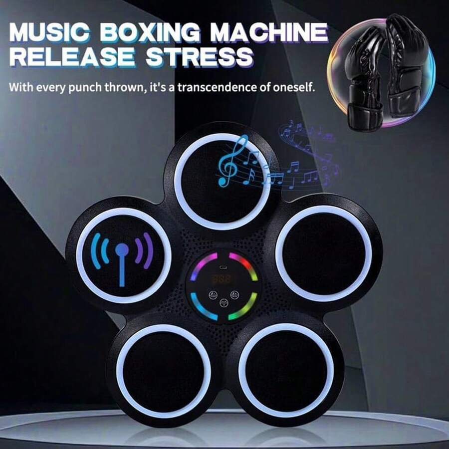 2025 New Model Music Punching Machine Wall Mounted With Premium Gloves ...