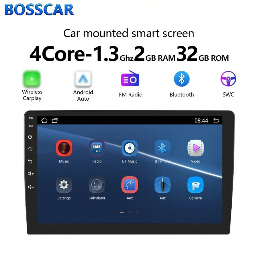 7 Polegadas, 9 Polegadas, 10 Polegadas, Rádio Automotivo Universal 2 ...