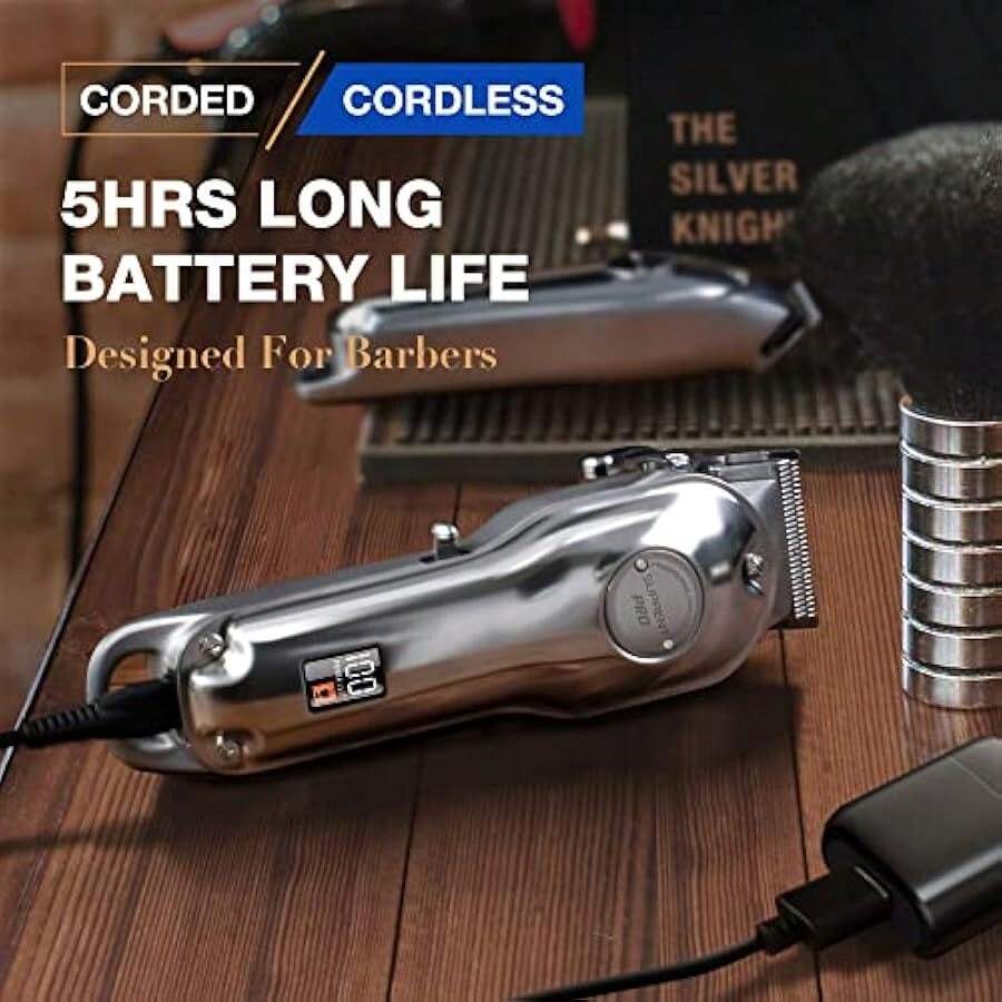 Professional Hair Clippers Men Barber Corded Cordless Clipper Set T ...
